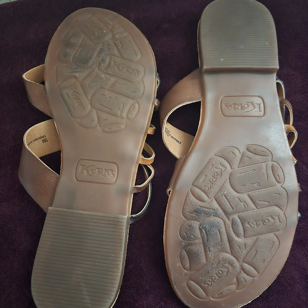 Kork-Ease | Shoes | Korkease Womens Brown Leather Braided Strap Sandals ...
